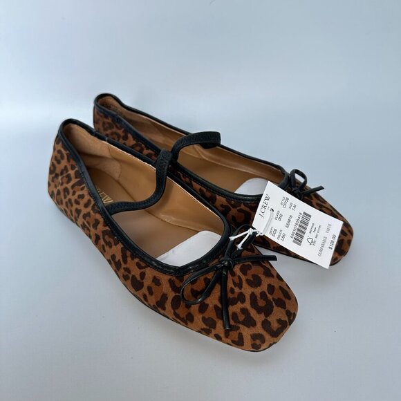 J. Crew Factory | Shoes | J Crew Factory Leopard Ballet Flats With ...